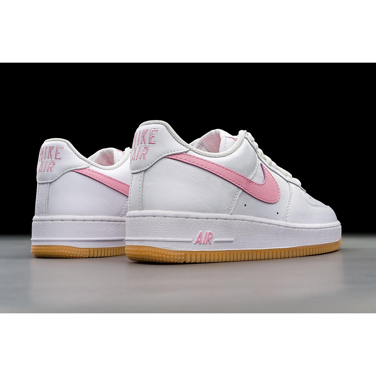Nike Men's Air Force 1 Low Shoe, White/Pink-gum Yellow-metallic, 9.5