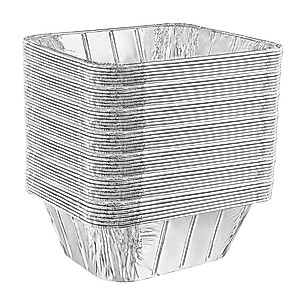 Nicole Fantini 9 x 13” Half Size Extra Deep Aluminum Pans - Keep Meals Fresh Longer - Versatile Food Containers - Eco-Friendly & Durable - 200 Count