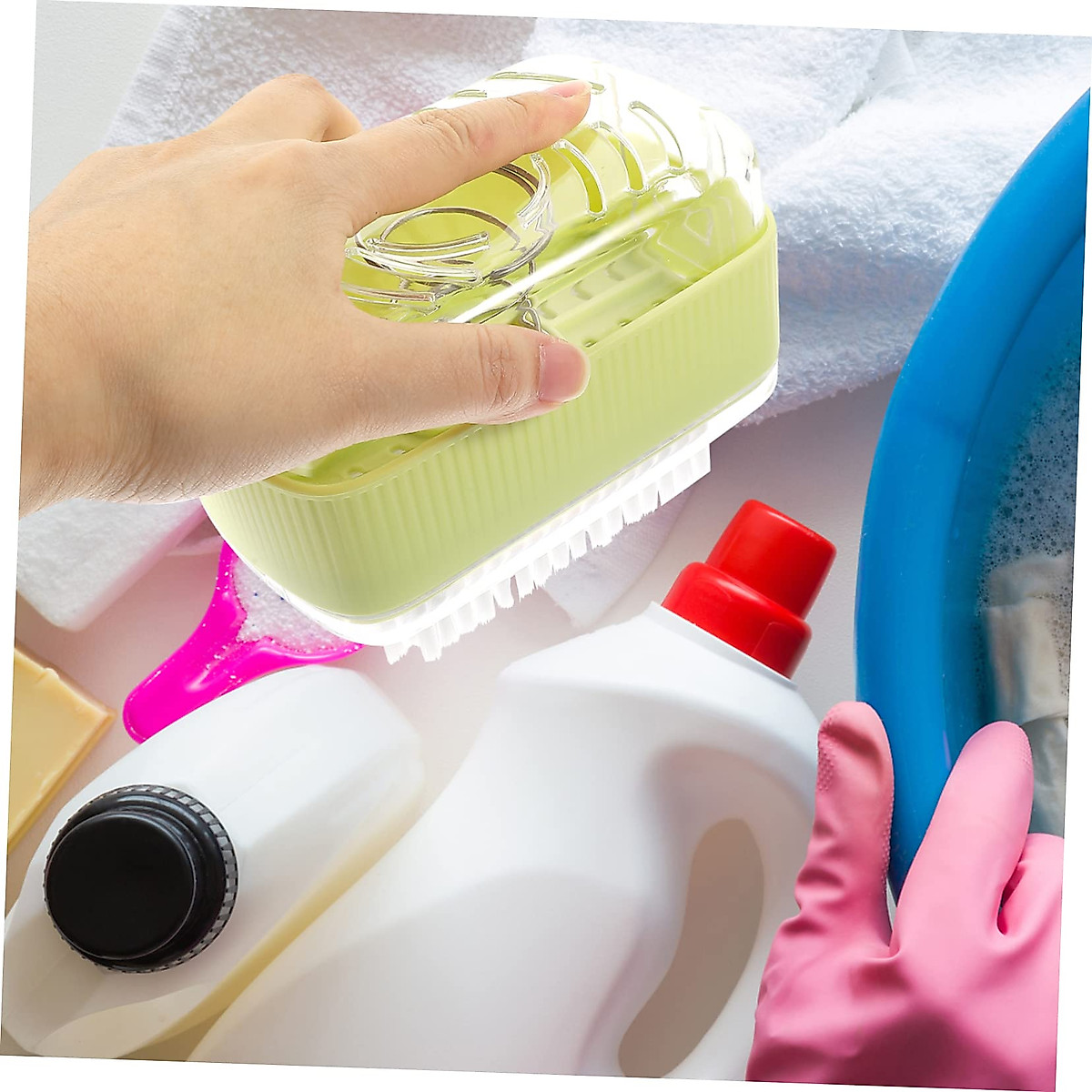 Cabilock 4pcs Box Soap Foaming Box Bubble Soap Bathroom Soap Dish Soapdish Soap Foaming Container Soapbox Bar Soap Soaps Travel Soap Case Laundry Soap Dispenser Pp Roller Laundry Brush