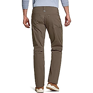 CQR CLSX Men's Cool Dry Tactical Pants, Water Resistant Outdoor Pants, Lightweight Stretch Cargo/Straight Work Hiking Pants, Sedona Pants Tundra, 38W x 32L