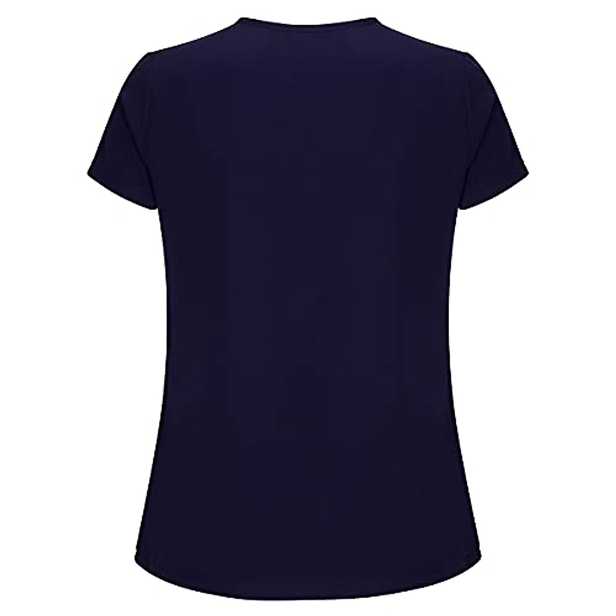Natural Uniforms Women's Cool Stretch V-Neck Top and Cargo Pant Set (True Navy Blue, X-Large)