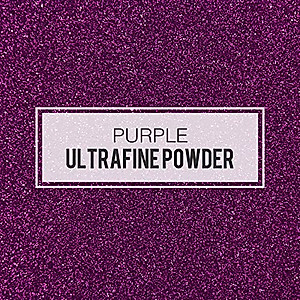 Bazayona Ultra Fine Glitter Powder 3.5oz Multi Purpose Premium Glitter for Arts & Crafts Epoxy Resin Jewelry Making Decoration Weddings Cards Flowers Cosmetic Body Nails Hair - Purple