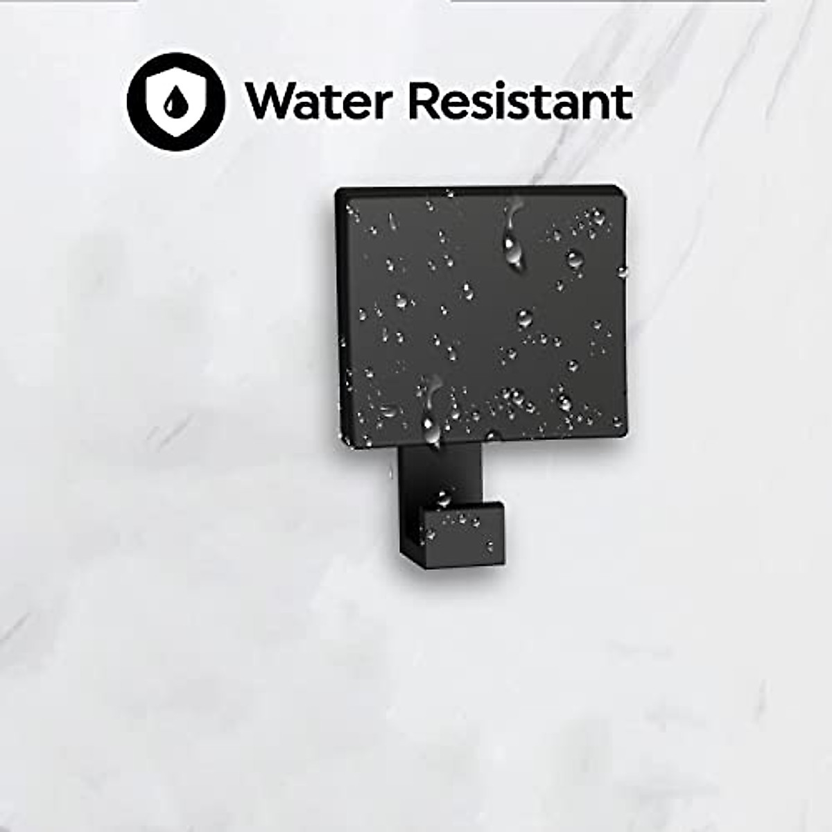 LaCasa Towel Hook, Matte Black Finish, Robe Coat Clothes Hangers Hook for Bathroom Entrance Hall Foyer Office Hotel (Matte Black)