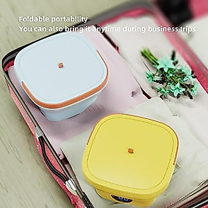 Folding Washing Machine，6L Portable Washing Machine，Mini Washing Machine with 3 Modes Deep Cleaning for Underwear, Baby Clothes, or Items, Foldable Machine Apartments, Camping, Travel (Blue)