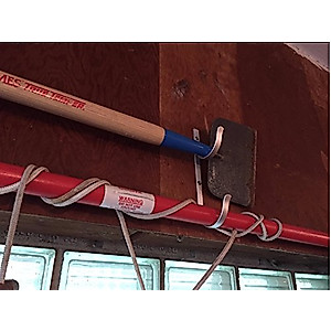 Aquatix Pro Pool Pole Hanger Premium 2pc Aluminium Holder Set, Ideal Hooks for Telescopic Poles, Skimmers, Leaf Rakes, Nets, Brushes, Vacuum Hose, Garden Tools and Swimming Pool Accessories (1)