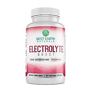 Best Earth Naturals Electrolyte Support Supplement - Helps Support Electrolyte Balance with Vitamin D, Calcium, Magnesium, Sodium, Potassium, Boron and More!