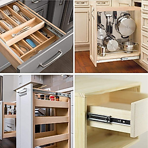 LONTAN Soft Close Drawer Slides 22 Inch Cabinet Drawer Slides 10 Pairs - Ball Bearing Drawer Slides Heavy Duty Full Extension Drawer Slides Dresser Kitchen, 100 LB Capacity