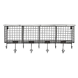 Linon 4-Cubby Wall Shelf, White - AHWE1238W1