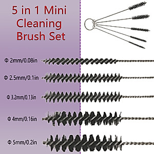 Joyangy Airbrush Cleaning Kit, Spray Gun Cleaning Brush Kit, Air Brushes Cleaner Kit for Painting Kit, 1 Set 5Pcs Cleaning Needles, 1 Set 5Pcs Cleaning Brushes and 1 Wash Needle…