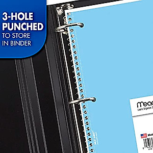 Mead Spiral Notebook, Pack of 18, 1 Subject College Ruled Spiral Bound, Pastel Color School Notebooks Included, 70 Pages…