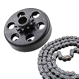 MOOSUN Minibike Go Kart Clutch 3/4" Bore 10 Tooth with #40/41/420 Chain