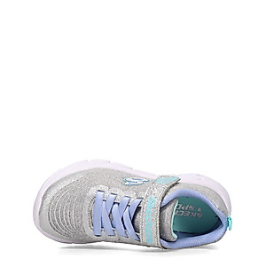 Skechers Kids Girls 302480L Sneaker, Light Grey, 13 Little Kid