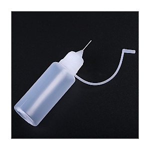 1PCS Plastic Squeezable Tip Applicator Bottle Dropper Bottles with Needle Tip Childproof Caps for Glue,50ml