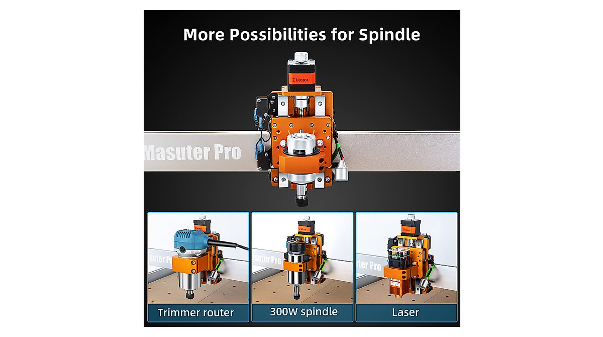 FoxAlien Masuter Pro 4040 CNC Router Machine + Touchscreen Offline ...