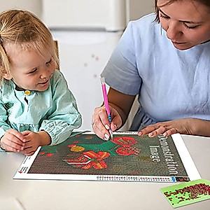 IHMOLN Hot Cocoa Bar Diamond Painting Kits Cookies Cakes Candy - Full Diamond Winter Christmas Embroidery Craft Cross Stitch Kits,for Warmth Home Decor Store Decor 12X16inch