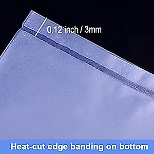 Zcintert 4X6 Shrink Wrap Bags 500 Pack for Soap Bar, Bath Bomb, Small Gift, Clear Heat Shrink Wrap/PVC Shrink Film Bags