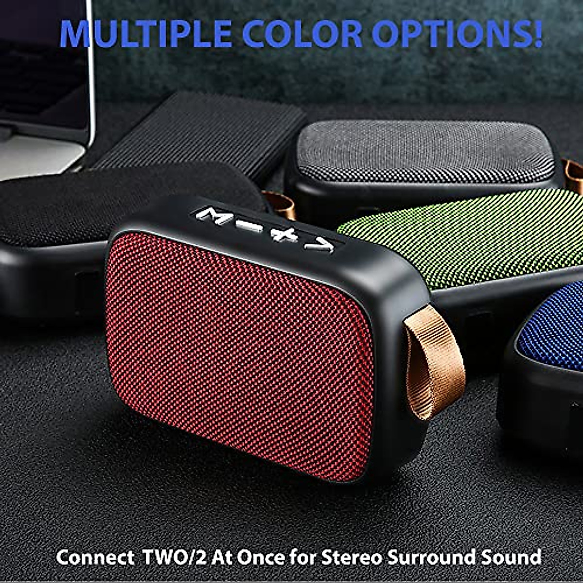 Tek Styz Speaker Compatible with Your Bose SoundLink Around-Ear Fabric Design 3W Playtime 6H Indoor, Outdoor Travel (RED)