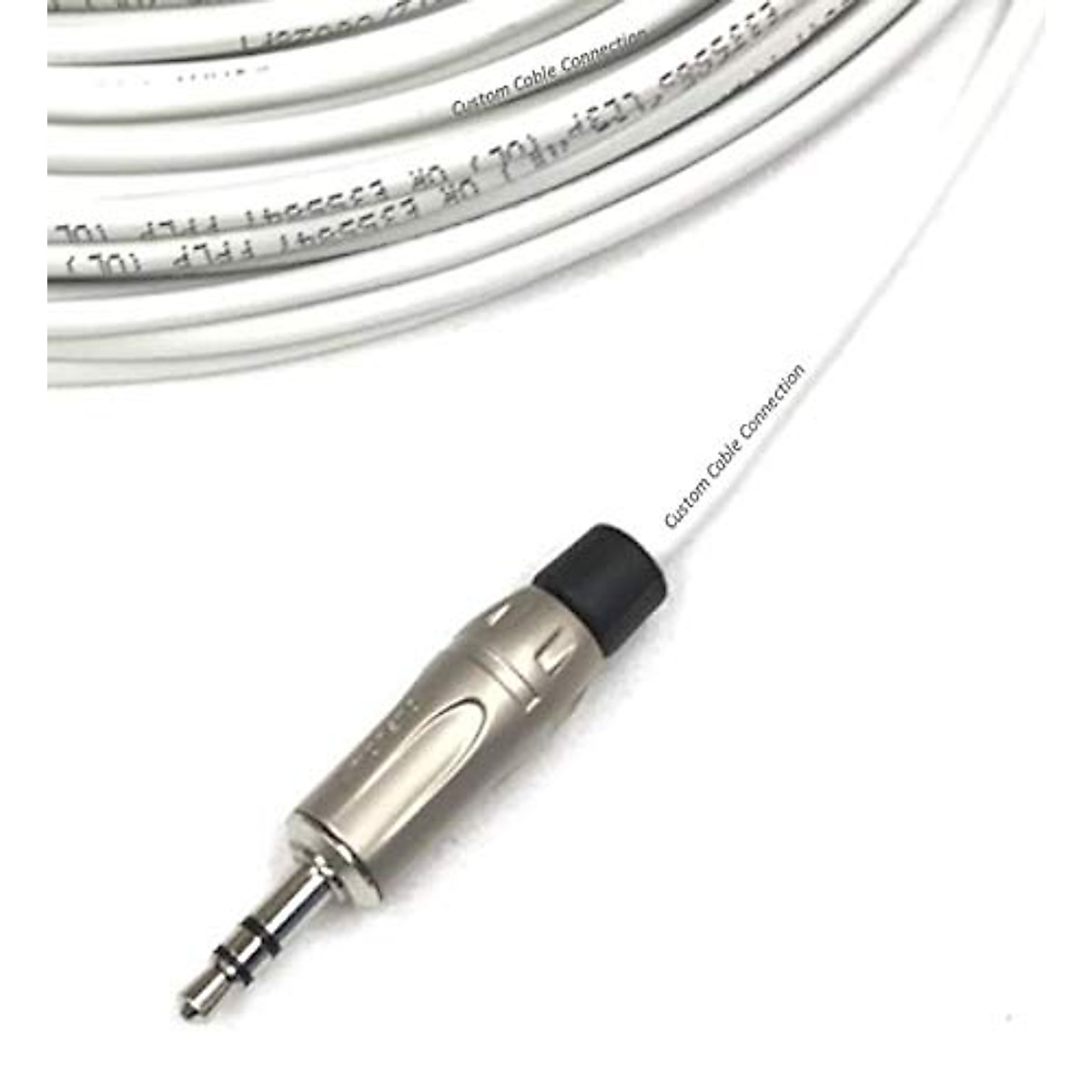 3 Foot 3.5mm (1/8 inch) Stereo Male to Blunt Plenum CL3P Cable by Custom Cable Connection
