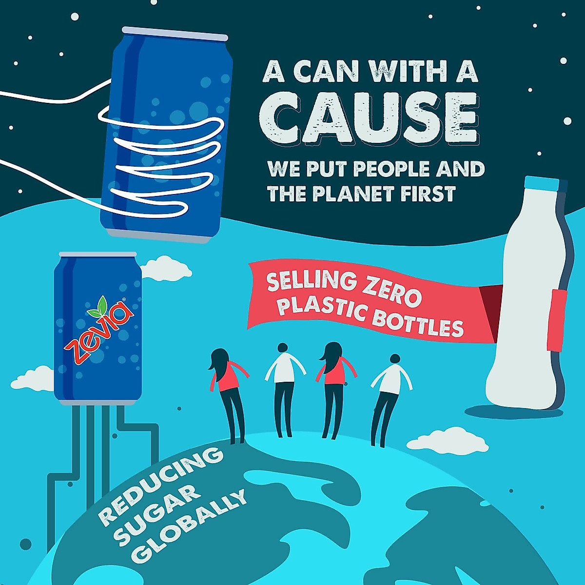 Zevia Organic Sugar Free Iced Tea, Tea Time Variety Pack, 12 Ounce Cans (Pack of 12)