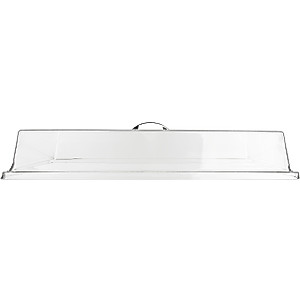 CFS SC2507 Acrylic Pastry Tray Cover, 24.37" Length x 16.62" Width x 4" Height, Clear