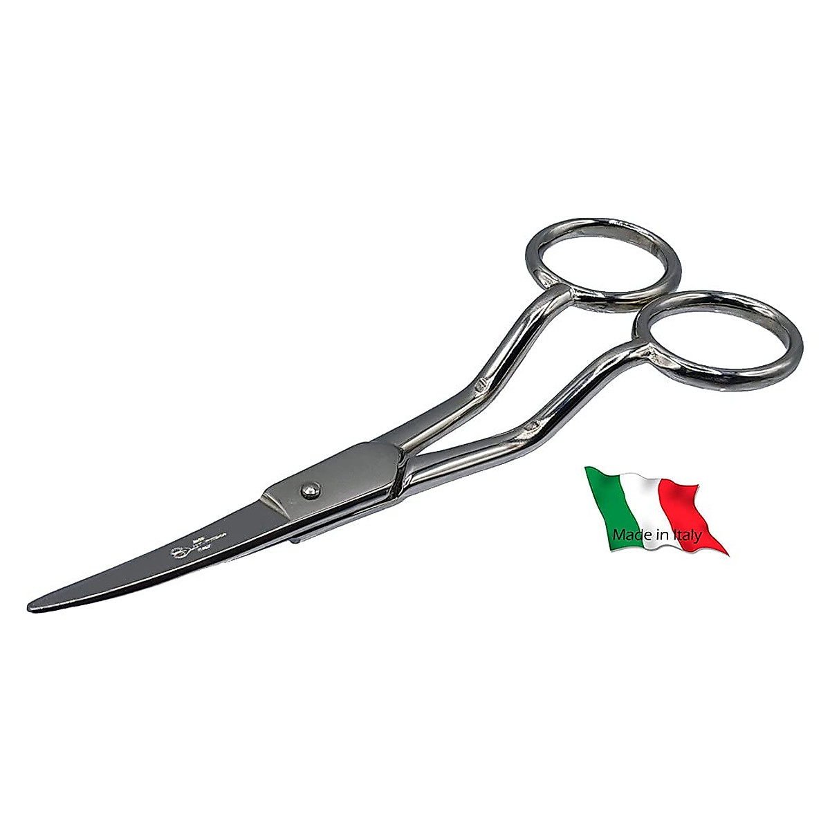 Ultima 6 Inch Embroidery & Applique Scissors – Drop Forged Carbon Steel Embroidery Sheers, Double Curved, Chrome Plated & Made in Italy