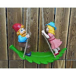 By Mark & Margot - Garden Gnomes Outdoor Statues Lawn Gnome Christmas Decorations - Beautiful Funny Handmade Gnome Garden Sculpture for Home or Yard Pefect Garden Decor As Holiday Art Gnome Gifts.