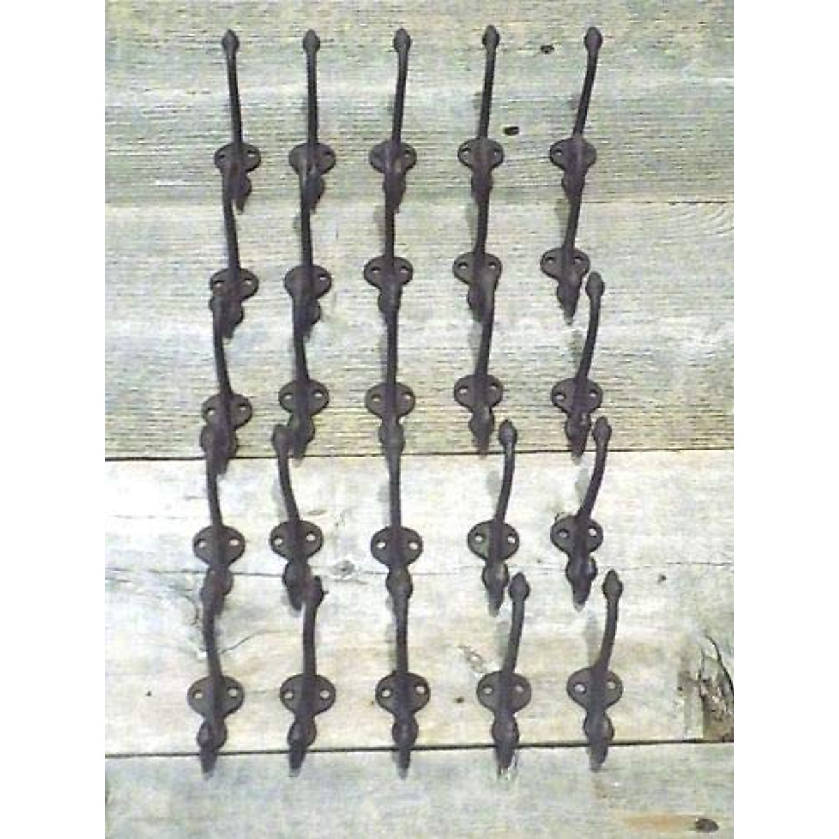 Midwest Craft House 25 Rustic Coat Hooks 3" HAT Entry Way Hall Tree Keys Storage Organization CAST Iron
