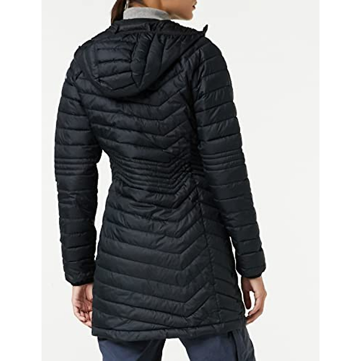 Columbia Women’s Powder Lite Mid Jacket, Winter, Water Repellent, Black,Large