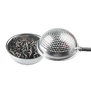 Walbest Flour Duster, 304 Stainless Steel Retractable Sugar Duster Powder Shaker Matcha Powder Spices Sieve Baking Sifter Tool Duster Silver