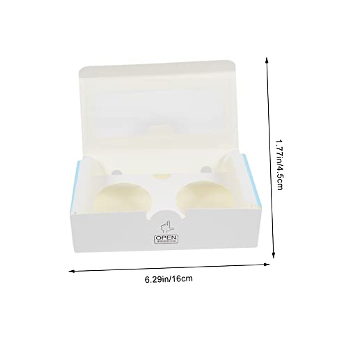 MUSISALY 25pcs Boxes Window Egg Tart Box Mini Cake Boxes Mini Muffins Window Box Bracket Gift Boxes with Lids for Presents Individual Cake Carrier Egg Tart Gift Packaging Box Cupcake Box