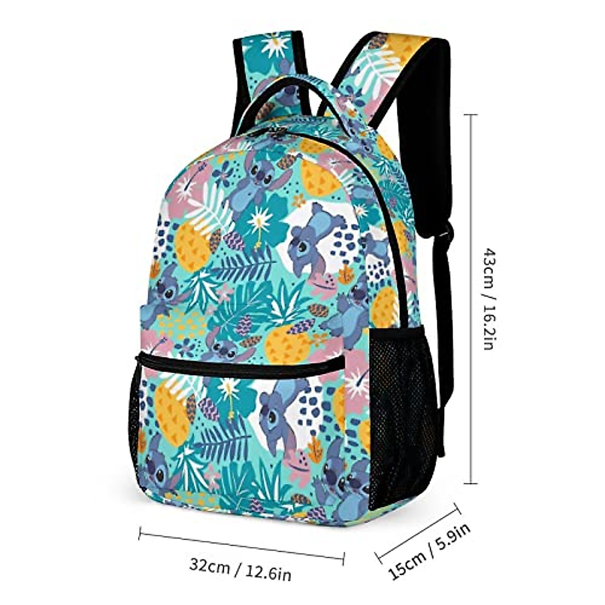 KOOLLE Cute Backpack Unisex Travel Lightweight Backpack Laptop Backpacks Casual Shoulders Bag School Bag For Men Women Boy