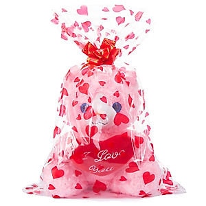 IKASA Cat Stuffed Animal Plush Toy Holding Heart with I Love You for Valentine Day,Cute 11" Soft Small Toy,Valentine’s Day Gifts for Girlfriend (Cat)