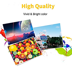 JETSIR 4 Color Compatible Refill Ink kit for Canon 250 251 270 271 280 281 PG240 CL241 PG245 CL246 PG210 CL211 1200 2200 Inkjet Cartridge, CISS ect, 100ml x5 Bottle with 4 Syringe and Instruction