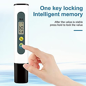 TDS Tester,TDS Meter Digital Water Tester,Water Quality Tester Filter Pen,0-9999 ppm,Accuracy Testing Water Quality for Drinking Water Purity Test, Swimming Pools, Aquariums, Etc.