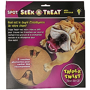 ETHICAL PRODUCTS Dog 773606 Seek-A-Treat Advanced Challenge Triple Twist Toy for Pets