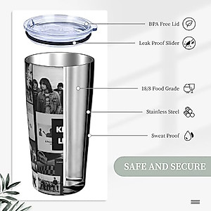HIKTIEK Kings Rock Of Leon Band Stainless Steel Insulated Car Sippy Cup With Lid Travel Mug for Cold Hot 20 oz