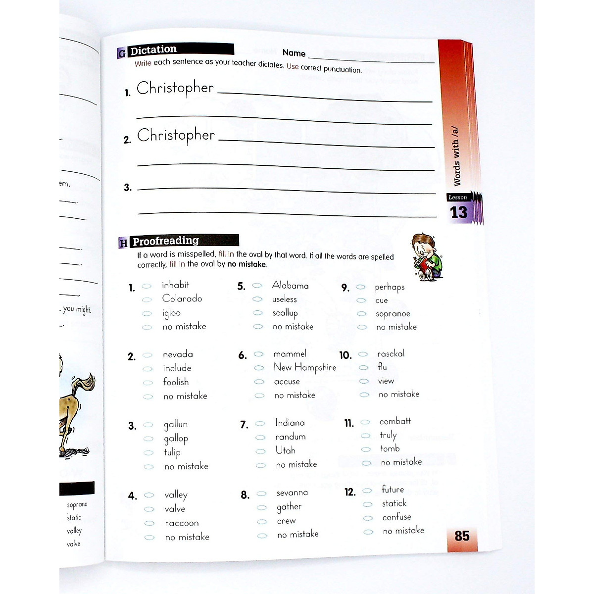5th Grade Spelling Student Workbook Level E by A Reason For - Fifth Graders Practice Workbooks for Words, Vocabulary & Comprehension Skills - Kids Help Books for Homeschool, Classroom, & Home