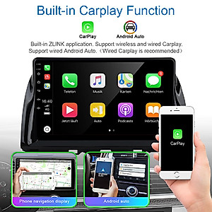 GOJOHO for Mazda CX5 CX-5 Radio 2012-2015 with 10.1" IPS Touchscreen 36EQ Wireless Carplay Android Auto GPS Navigation for Car Stereo Head Unit Built-in DSP with Free Backup Camera Incompatible Bose
