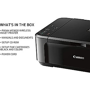 NEEGO Canon Wireless Photo Printer All-in-one Color Inkjet Printer Print, Copy, Scan and Mobile Device and Tablet Printing with 6 ft Printer Cable