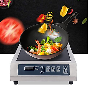 High Power Portable Induction Cooker, 110V 1800W Induction Cooker Cooktop Countertop Burner Induction Cooktop with 13 Speed Adjustment Electromagnetic Oven with Timed Cooking