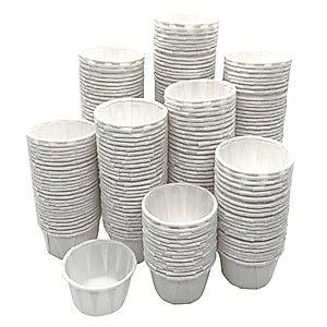 Perfect Stix [250 Count] Disposable 1 Ounce Paper Souffle Medicine Cups for Condiments, Food, Medicine, Pills, Tastings, and Dessert Servings