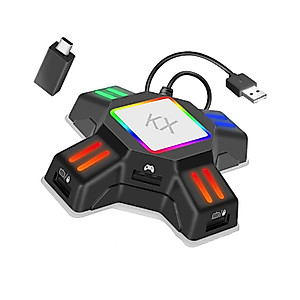 Gamepad Converter, Game Console Mouse and Keyboard Converter for PS4/PS4 Pro/PS4 Slim/XBOXOne/XBOXOne S/XBOXOne X/PS3/PS3 Slim/Switch