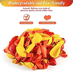 steliu Fire Truck Balloon Arch Garland Kit, 109 Pieces Red yellow and orange Latex Balloons for Baby Shower Wedding Birthday Graduation Anniversary Firefighter Party Background Decorations (red)