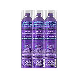 Aussie Instant Freeze Hair Spray for Extreme Hold, Infused with Jojoba Oil & Sea Kelp, Long-Lasting All-Day Hold, Fresh Citrus Scent, Safe for All Hair Types, 10 Fl Oz, 3 Pack