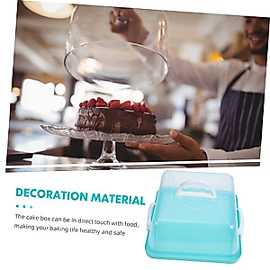 VICASKY Round Cake Carrier Two Sided Cake Holder Cake Carrier, Cake Stand with Lid and Handle, Cake Holder Storage