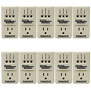 Pipeman's Installation Solution 10-Pack 3600 Watts Air Conditioner Surge Brownout Voltage Protector (New Model)