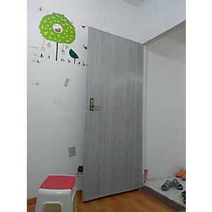 Faux Gray Wood Grain Contact Paper Vinyl Self Adhesive Shelf Drawer Liner for Kitchen Cabinets Shelves Table Counter Top Backsplash Wall Door Sticker Decal 17.7x197 Inches