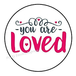1.5" Inch You are Loved Stickers - Loved Stickers Labels - You are Loved Sticker Envelope Seals Labels - #AA61RK (30 Pcs)
