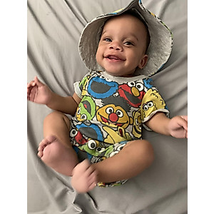 Sesame Street Elmo Baby Boys Romper & Sunhat Set Red 24 Months