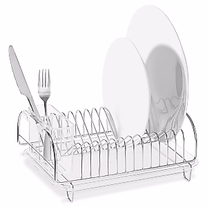 Better Houseware 3423 Compact Dish Drainer Set, Stainless 12" x 9" x 5"